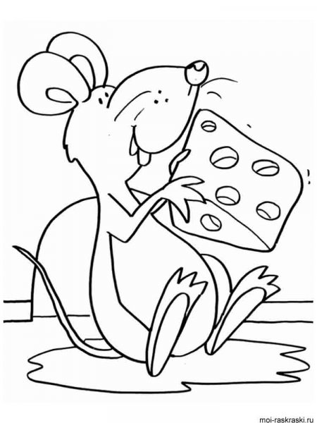 Mouse coloring pages