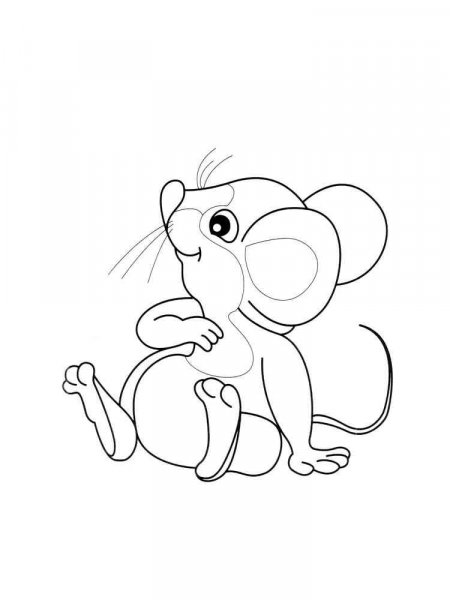Mouse coloring pages