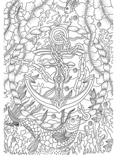 Nautical coloring pages