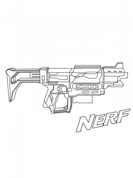 Nerf Gun coloring pages