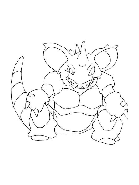 Nidoking Pokemon coloring pages