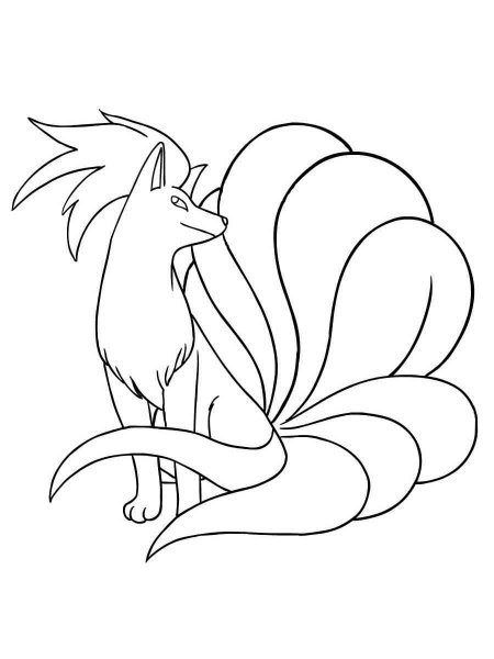 Ninetales Pokemon coloring pages
