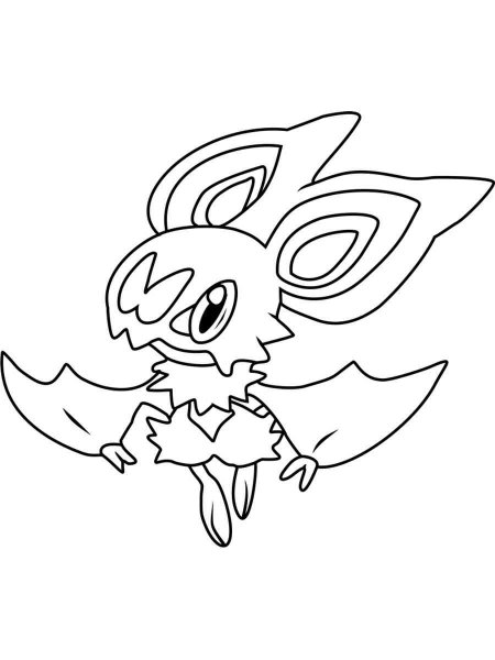 Noibat Pokemon coloring pages