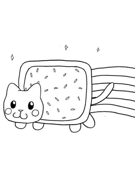 Nyan Cat coloring pages