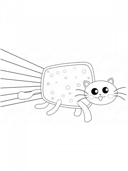 Nyan Cat coloring pages