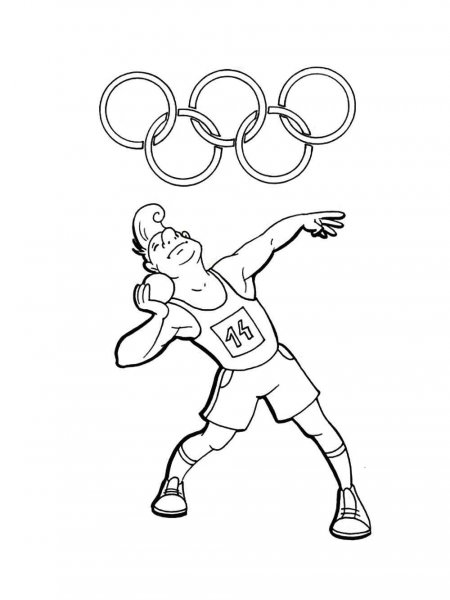 Olympic games coloring pages