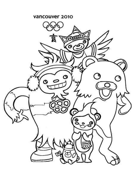 Olympic games coloring pages