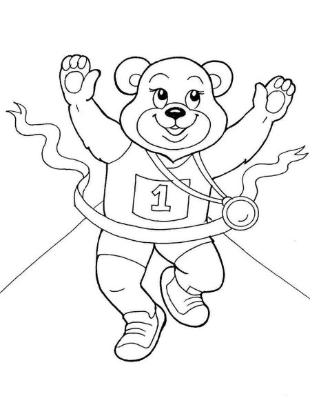 Olympic games coloring pages