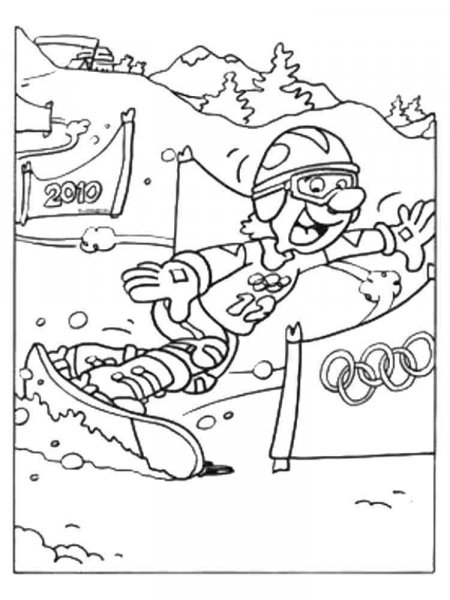 Olympic games coloring pages