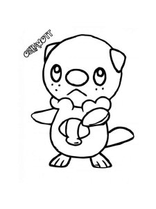 Oshawott Pokemon coloring pages