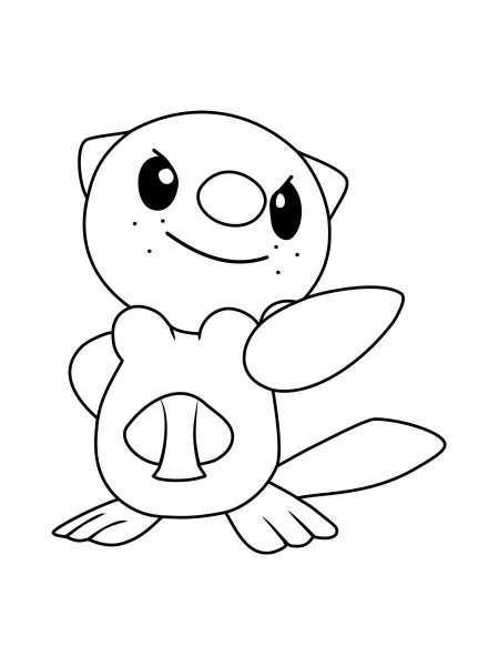 Oshawott Pokemon coloring pages