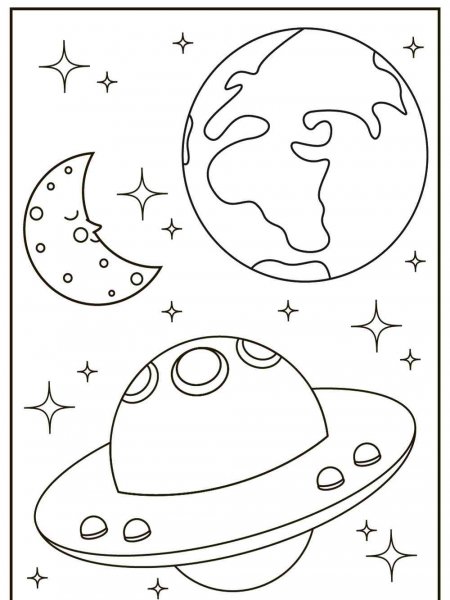 Outer Space coloring pages