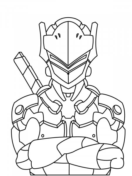 Overwatch coloring pages
