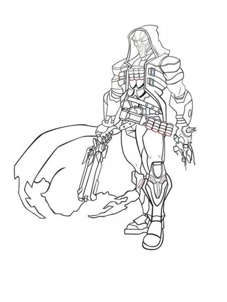 Overwatch coloring pages