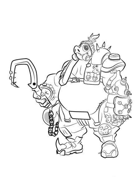 Overwatch coloring pages