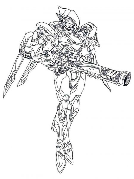 Overwatch coloring pages