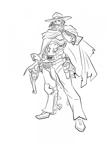 Overwatch coloring pages