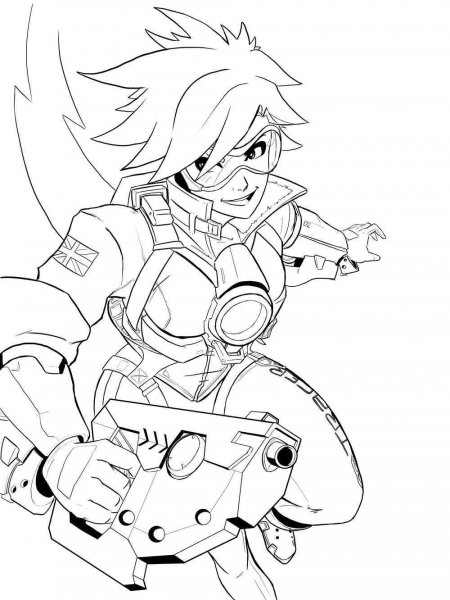 Overwatch coloring pages