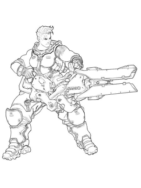 Overwatch coloring pages