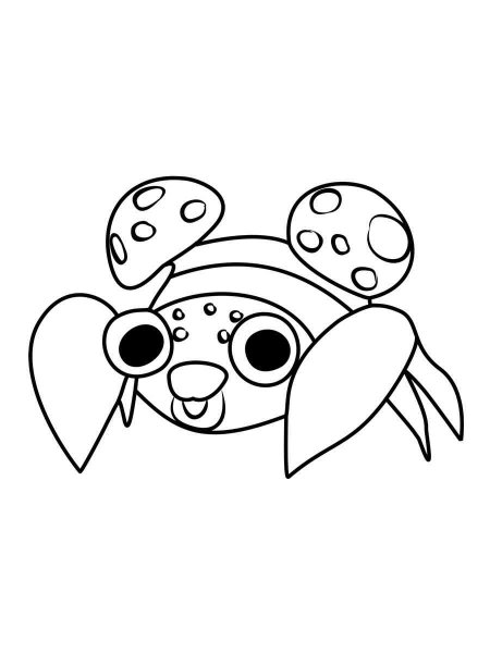 Paras Pokemon coloring pages