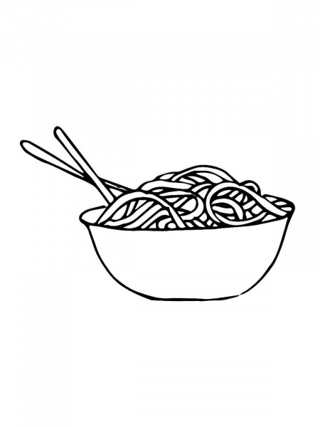 Pasta coloring pages