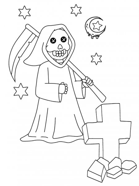 Pastel Goth coloring pages