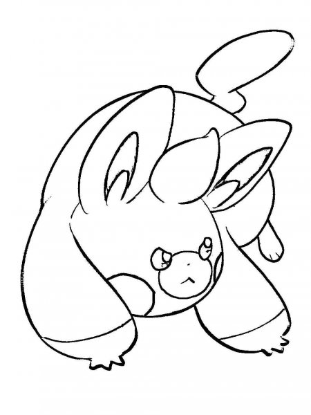Pawmi Pokemon coloring pages
