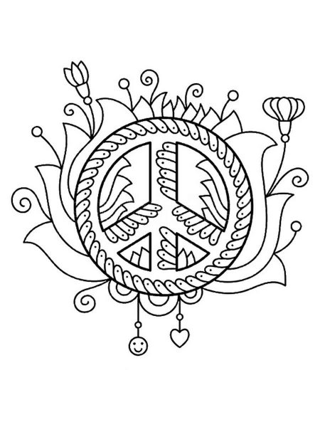 Peace Sign coloring pages