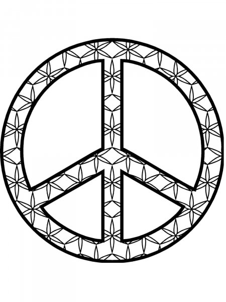 Peace Sign coloring pages