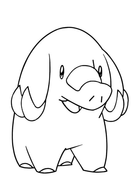 Pokemon Phanpy coloring pages - Free Printable