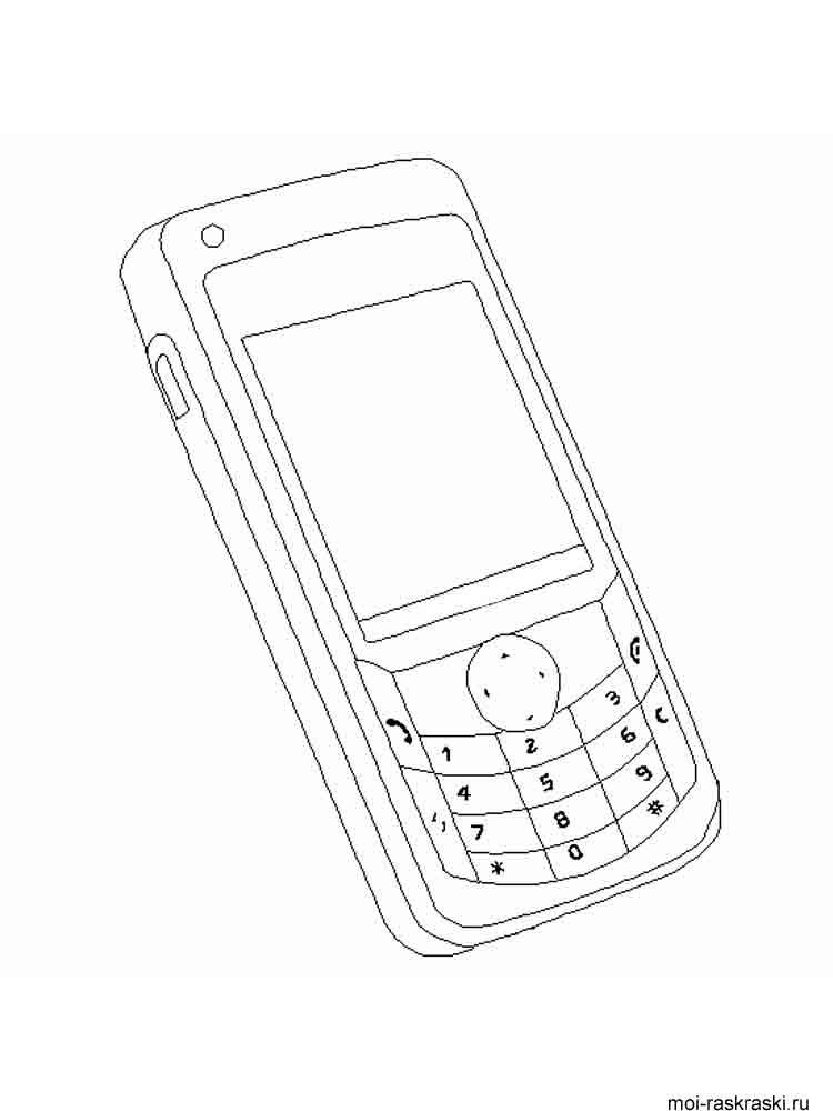 Phone Coloring Pages
