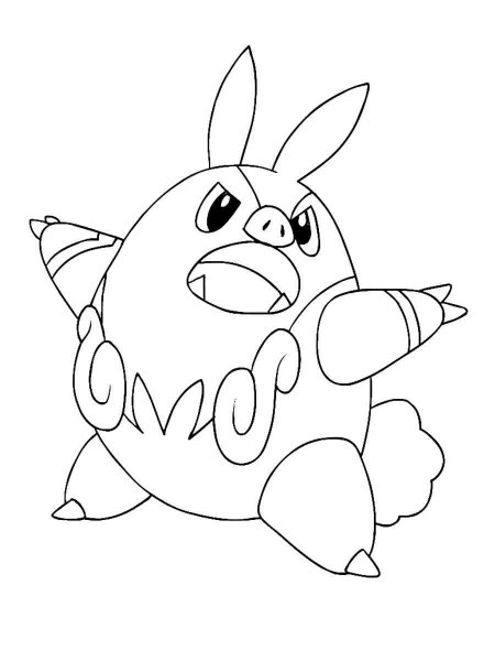 Pignite Pokemon coloring pages