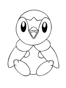 Pokemon Piplup coloring pages - Free Printable