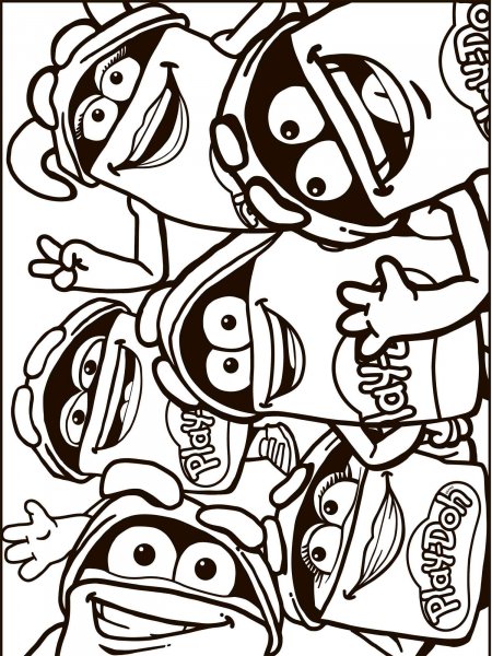 Play-Doh coloring pages