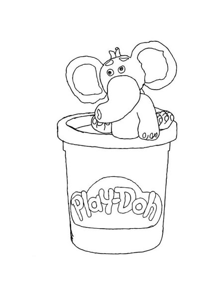 Play-Doh coloring pages