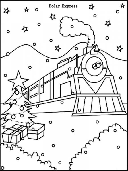 Polar Express coloring pages