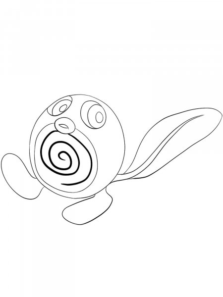 Poliwag Pokemon coloring pages