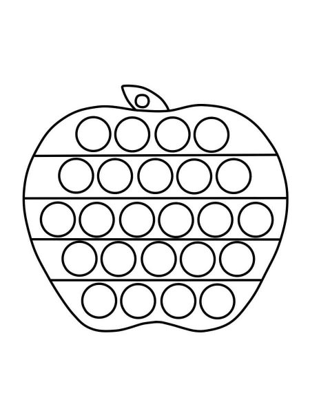 Pop It coloring pages