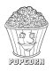 Popcorn coloring pages