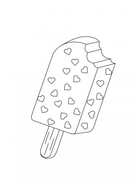 Popsicle coloring pages