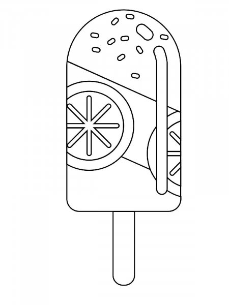 Popsicle coloring pages