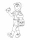 Postman coloring pages
