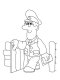Postman coloring pages