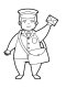 Postman coloring pages