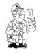 Postman coloring pages