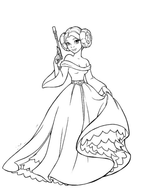 Princess Leia coloring pages