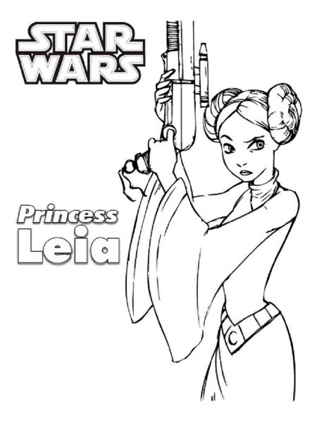 Princess Leia coloring pages