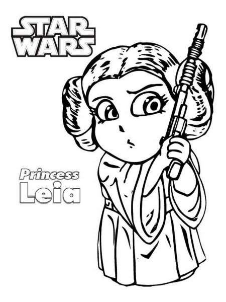 Princess Leia coloring pages
