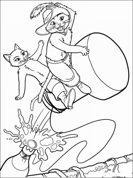Puss in Boots coloring pages