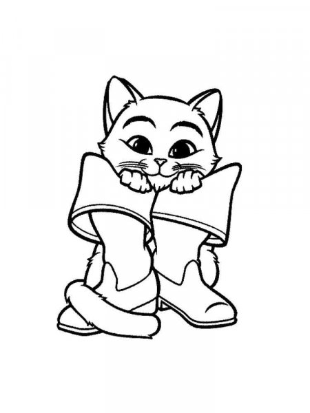 Puss in Boots coloring pages